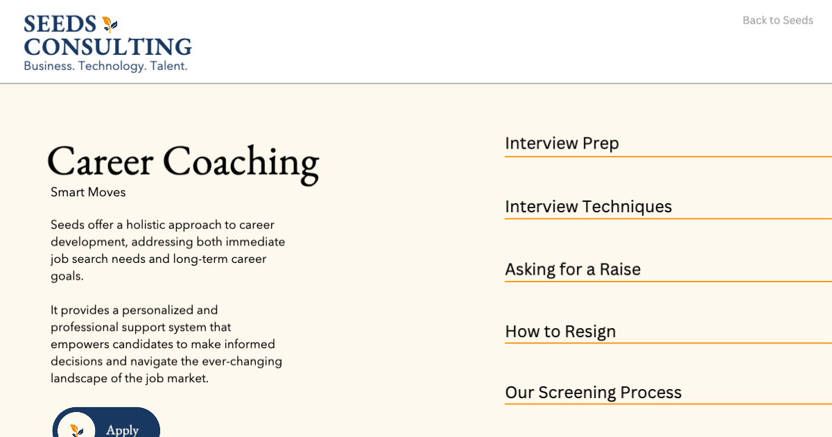 Seeds Career Coaching